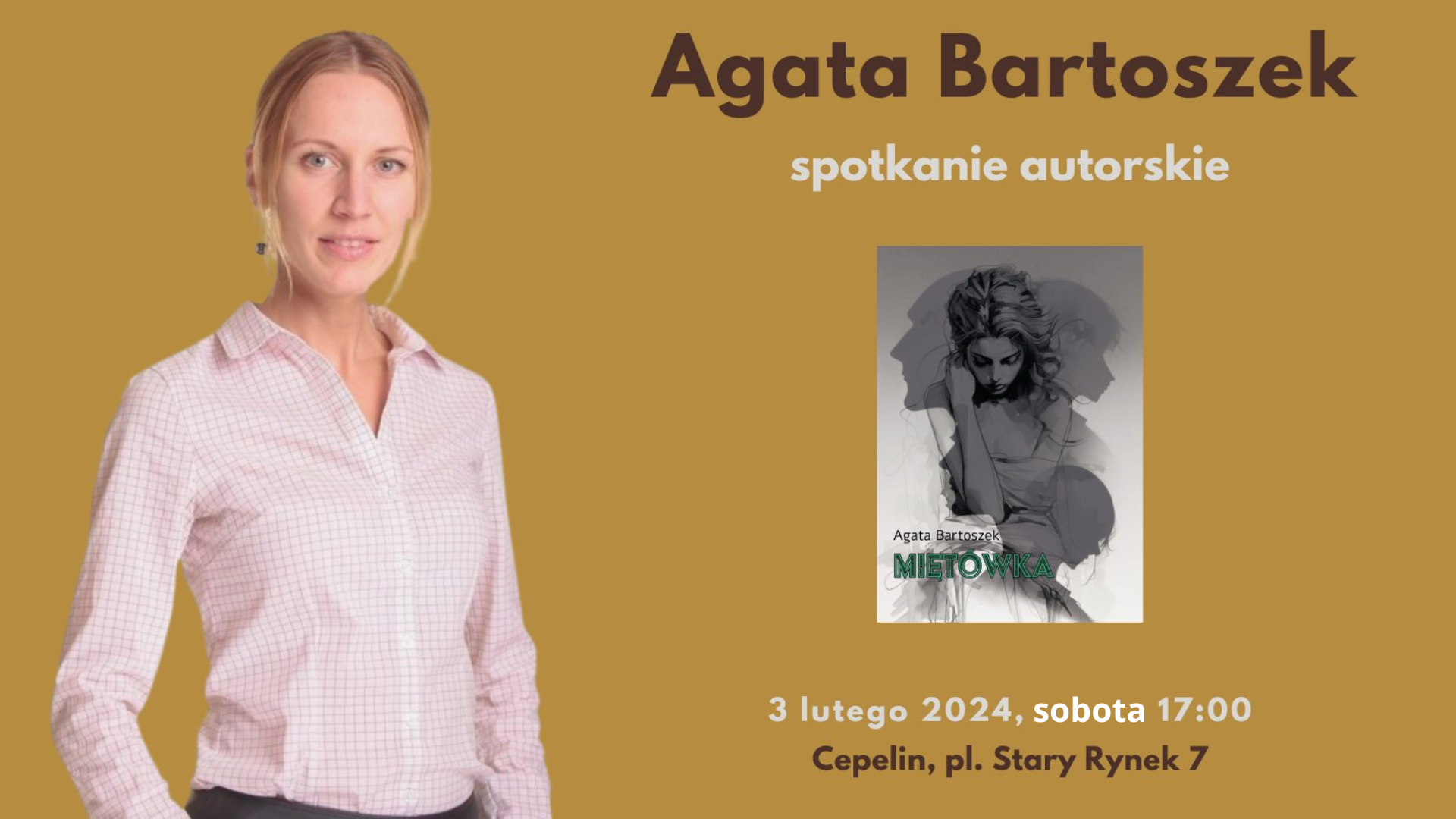 Spotkanie autorskie ze słupszczanką Agatą Bartoszek wokół powieści ...